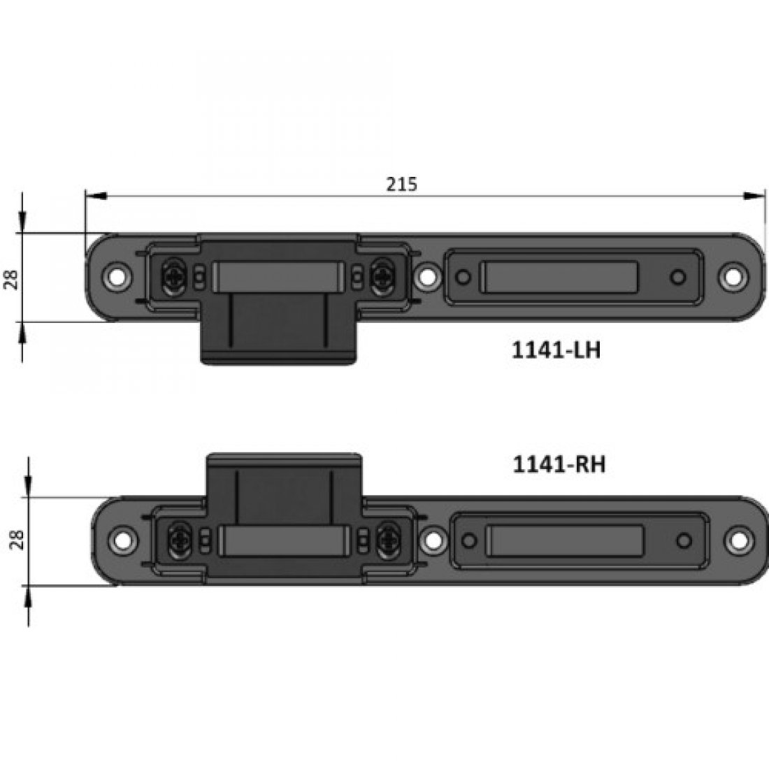 Ingenious Composite Door Centre Strike Plate