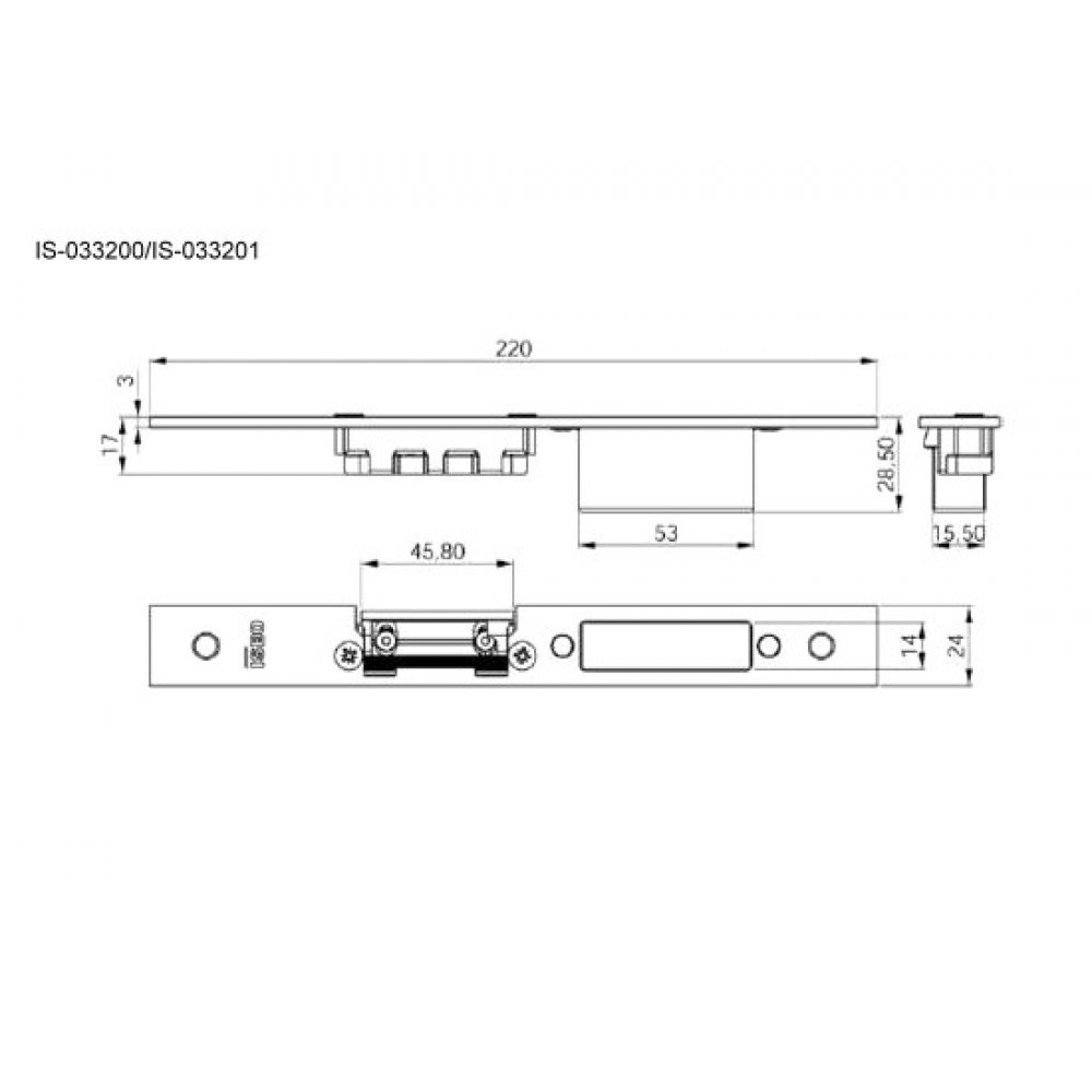 Iseo Electronic Multipoint Lock Strike Plates