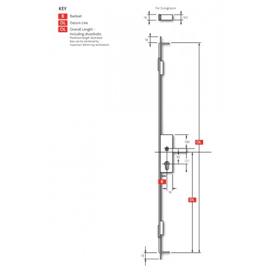 Era Euro Cylinder Profile Slave Multipoint Lock
