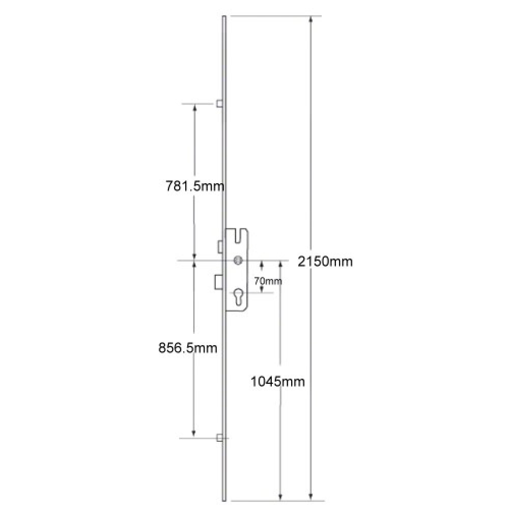 GU Fercomatic Automatic Latch & Deadbolt - 2 Roller