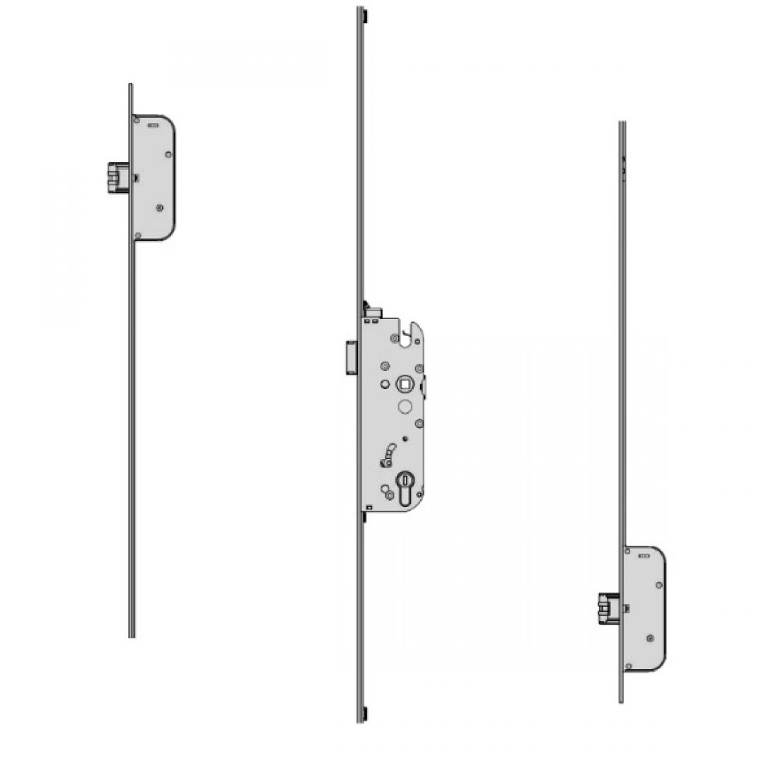 GU Secury Auto Panic E U-Rail Multipoint 2 Deadlocks