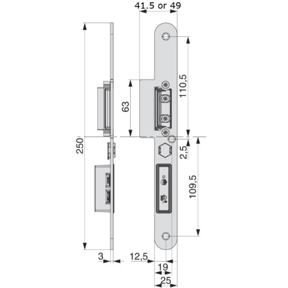 Maco M-TS Centre Keep To Suit Timber & Composite Door