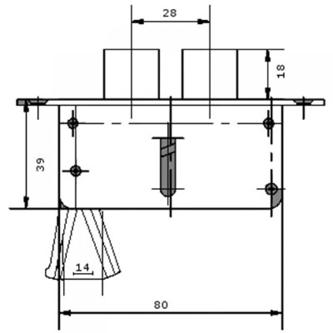 Hooply Side Lock Shoot Bolt 502A