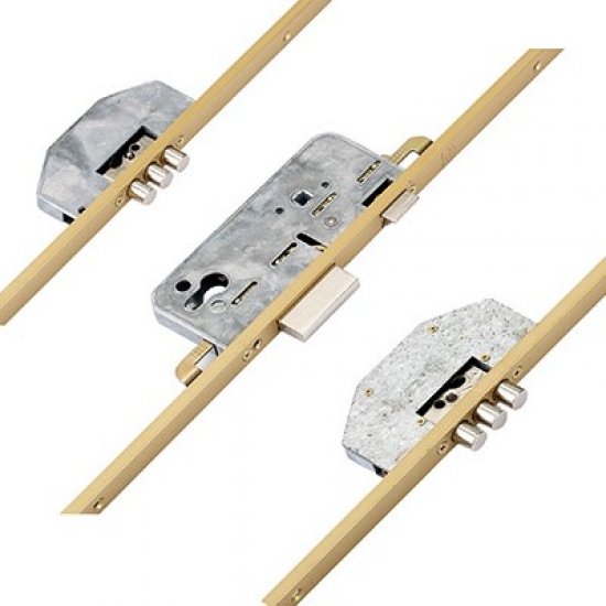 Ucem Centre latch with 3 Triple Pin Deadbolts