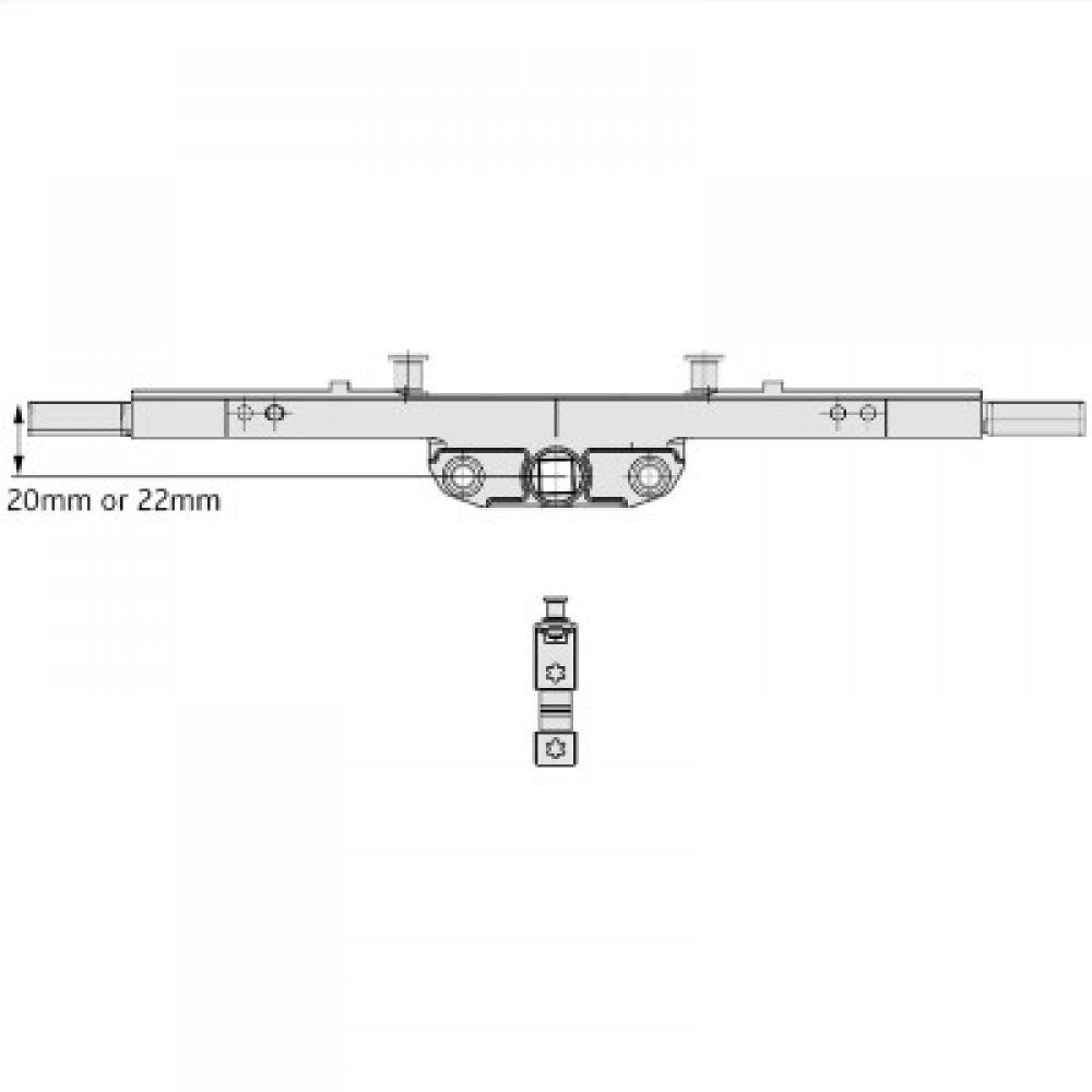 Maco MK II Non-Croppable Shootbolt Window Gearbox