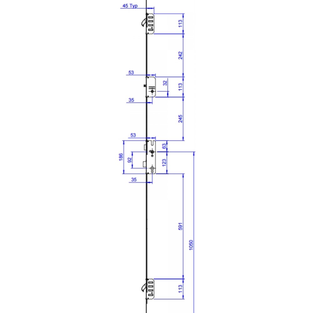 Winkhaus Entryguard AV2 Multipoint Lock