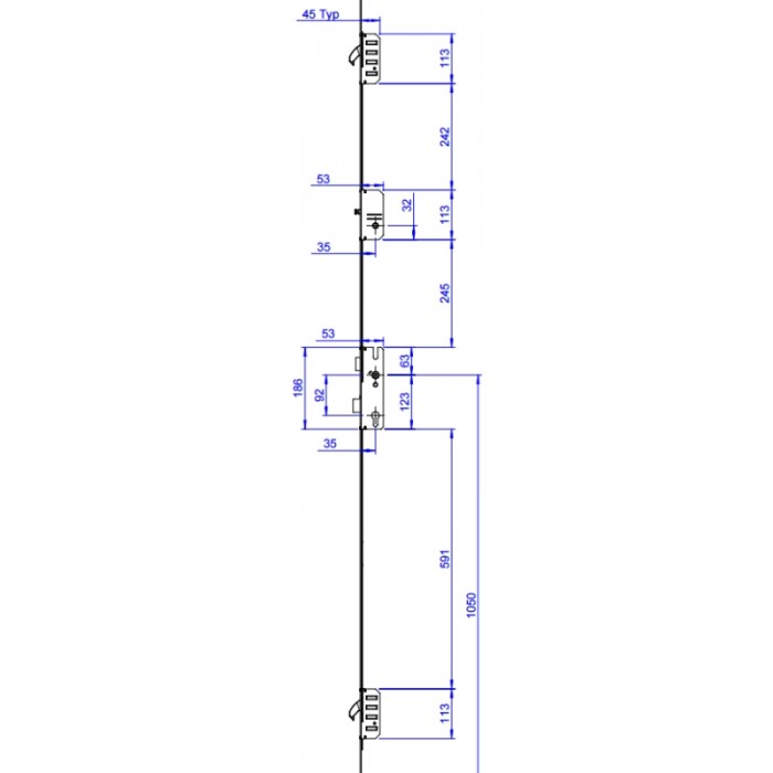 Winkhaus Entryguard AV2 Multipoint Lock