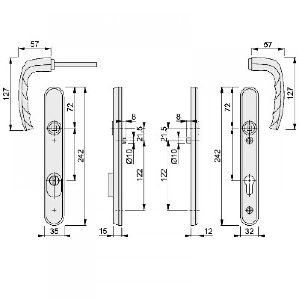 Hoppe Door Furniture PAS24