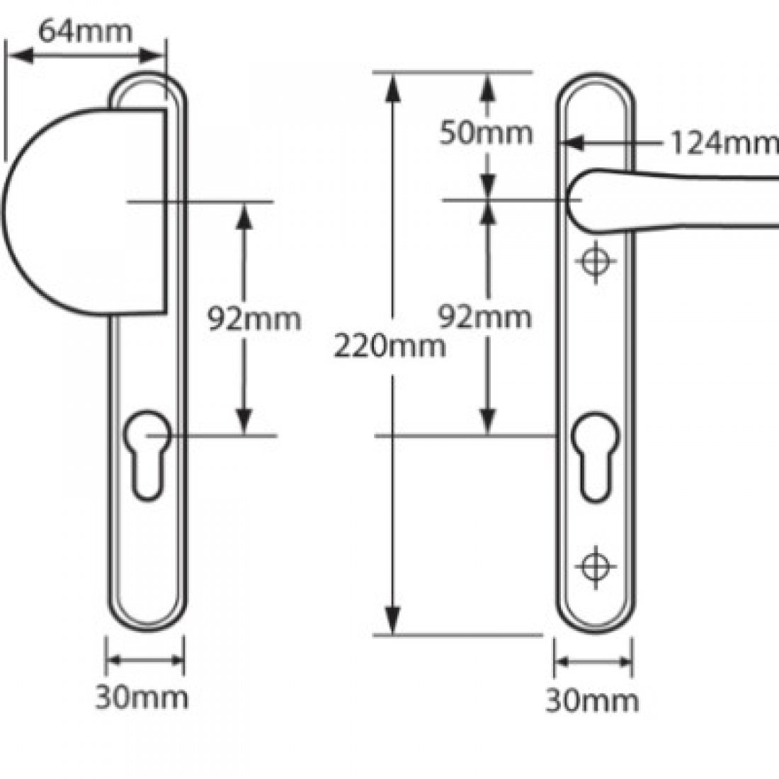 Fixed Pad Door Furniture