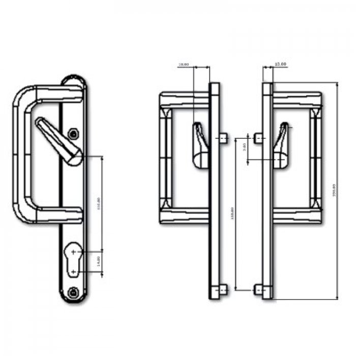 Winlock Bombardier Patio Handle