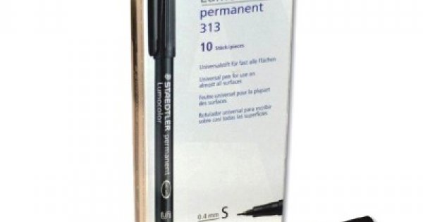 Safety Tag Pen Ultra Fine Permanent Marking - Pack of 10