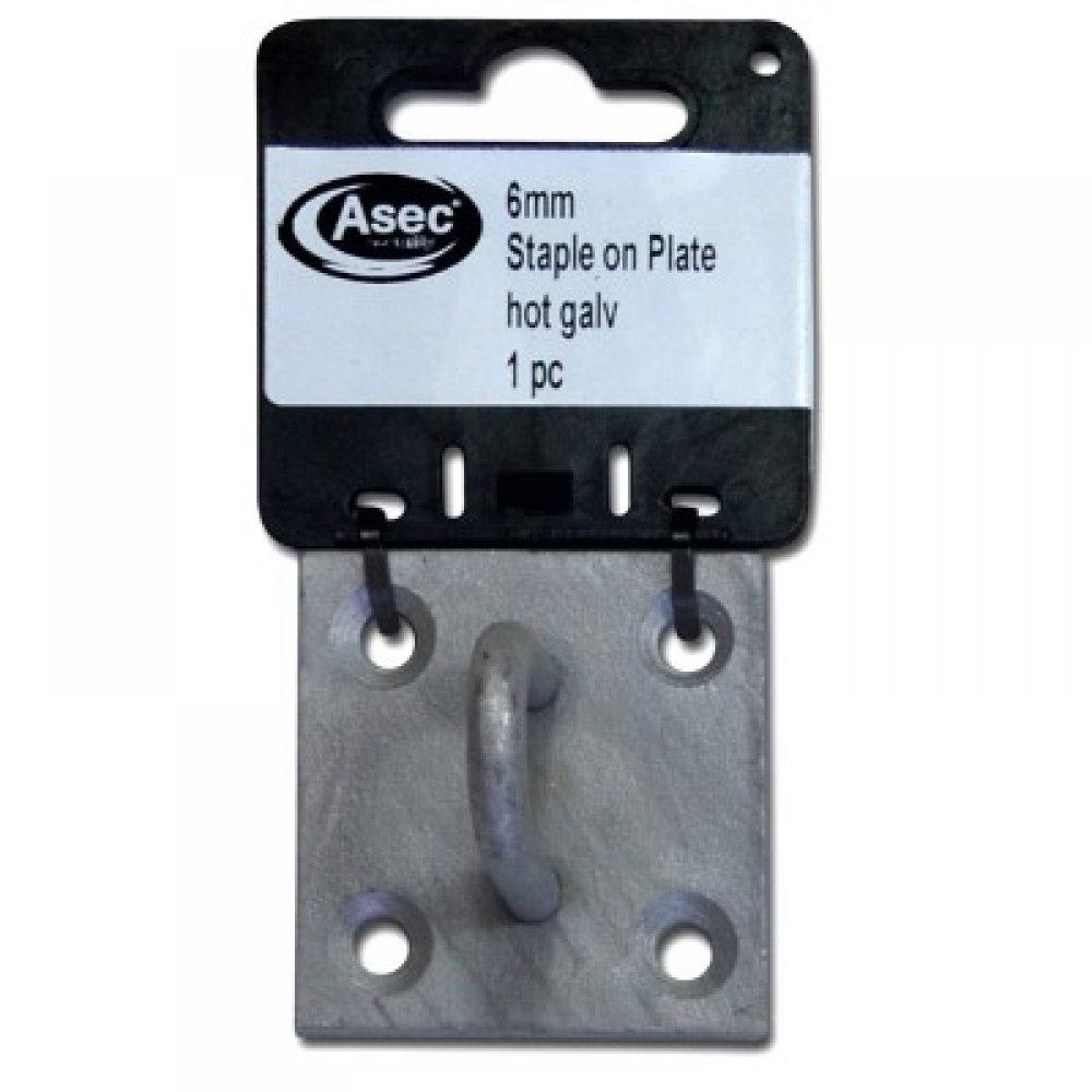 Asec Steel Staple on Plate
