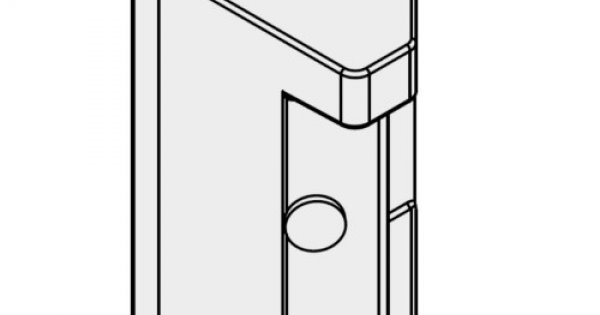 Exidor 406B Centre Latch Keep To Suit 400 Series With Rebated And ...