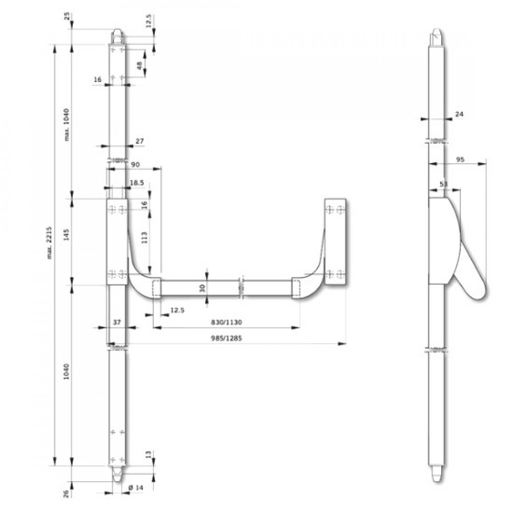 Dorma Standard Panic Bolt