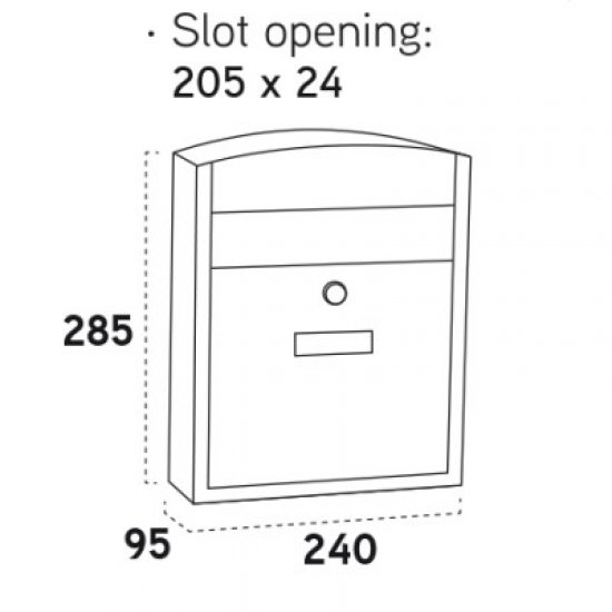 Arregui Compact Mailbox