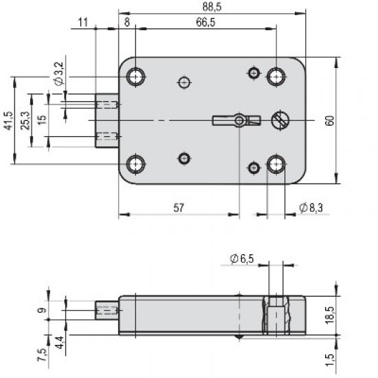 STUV Double Bitted Safe Lock