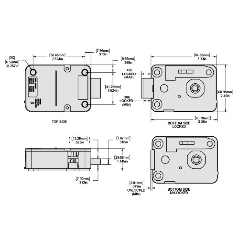 Dormakaba La Gard 700 Basic Safe Deadbolt Lock