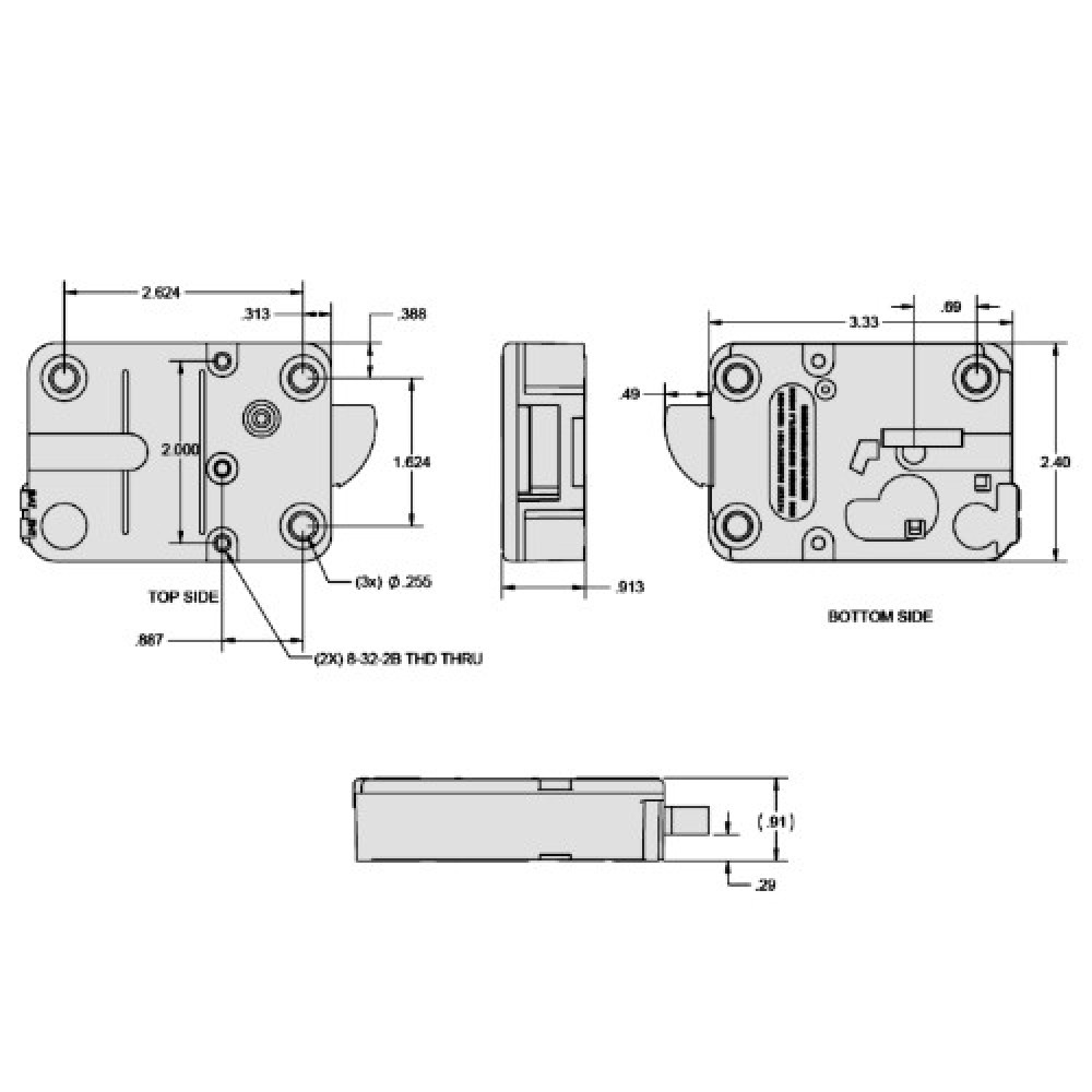 Dormakaba La Gard 700 Basic Safe Swingbolt Lock