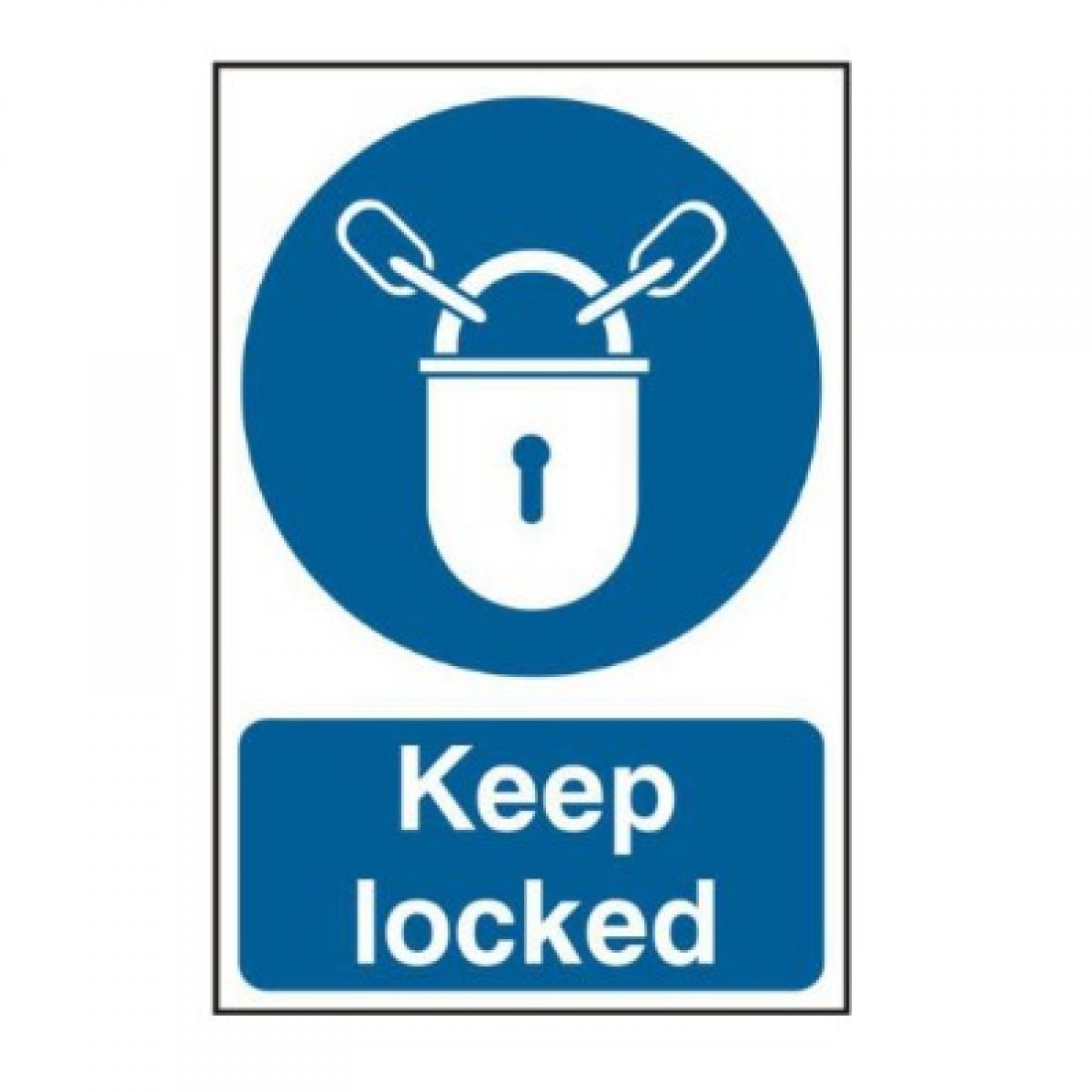 Keep Locked Sign