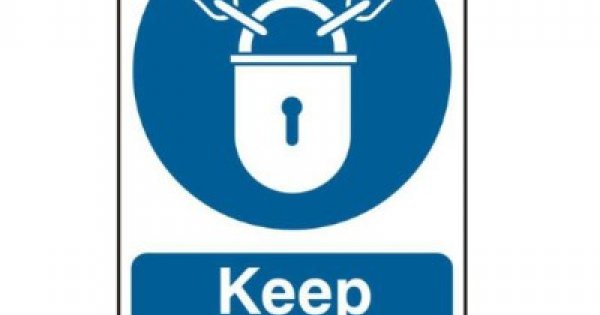Keep Locked Sign