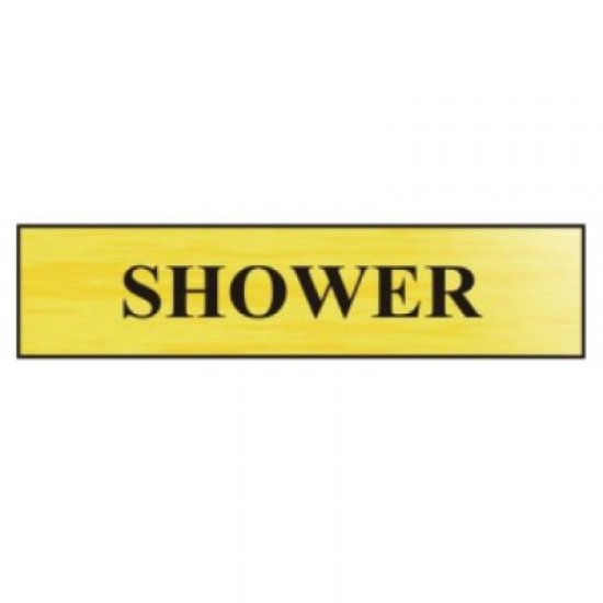 Showers Metal Strip Sign