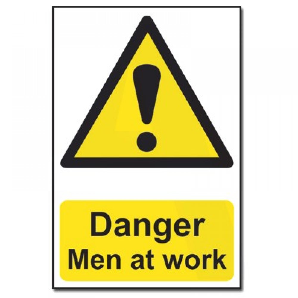 Asec Danger Men at Work Sign