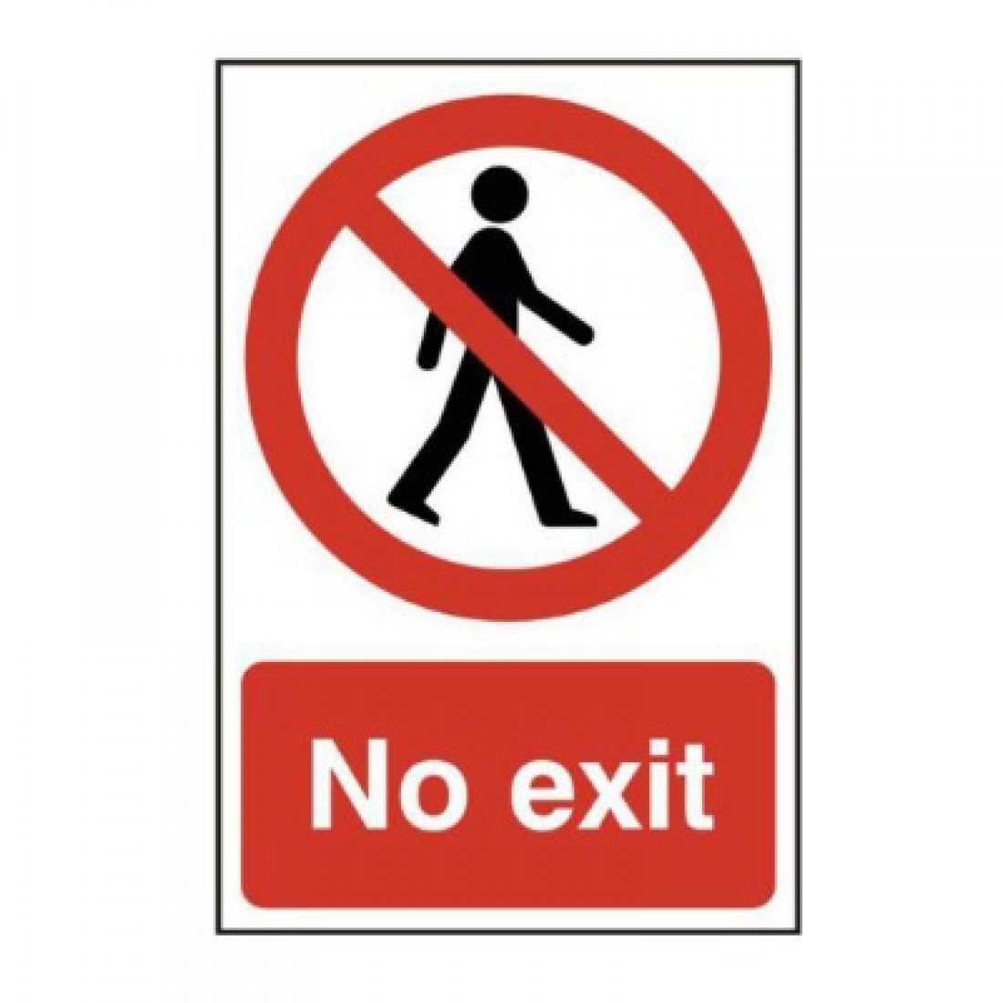 No Exit Sign 200mm X 300mm no-exit-sign-200mm-x-300mm