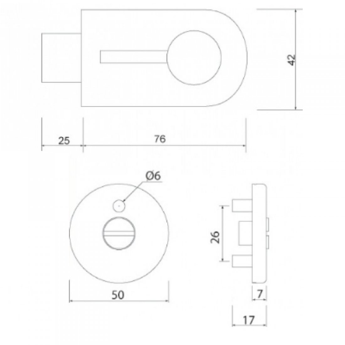 Disabled Toilet Cubicle Indicator Bolt