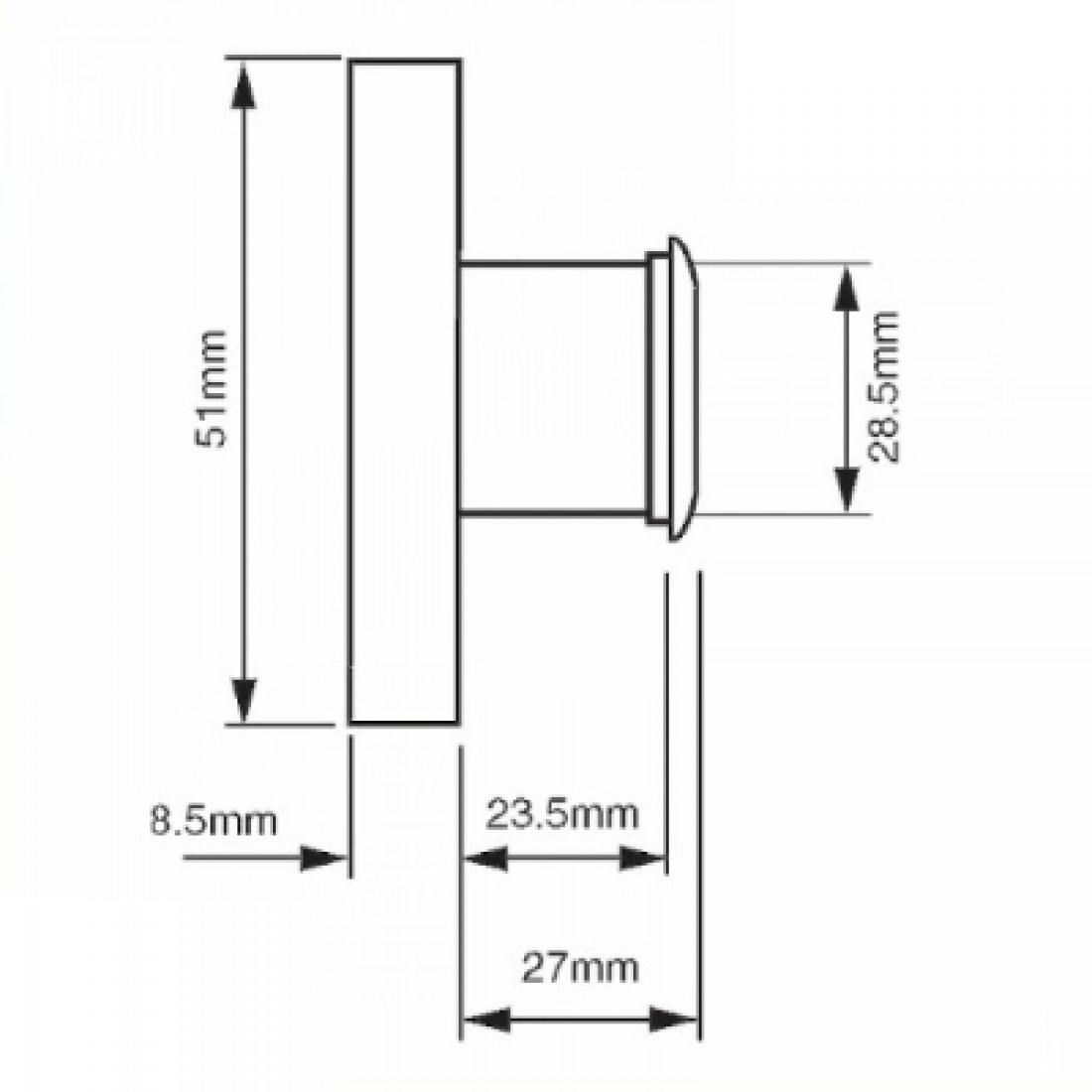 Union 4110 Cylinder Cupboard Lock