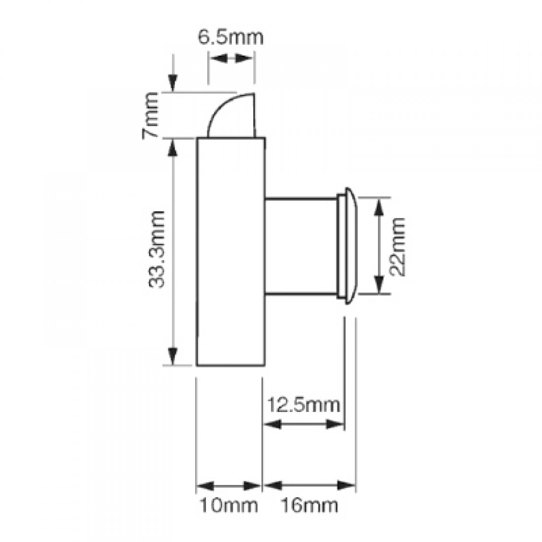 Cylinder Springbolt Cupboard and Till Lock