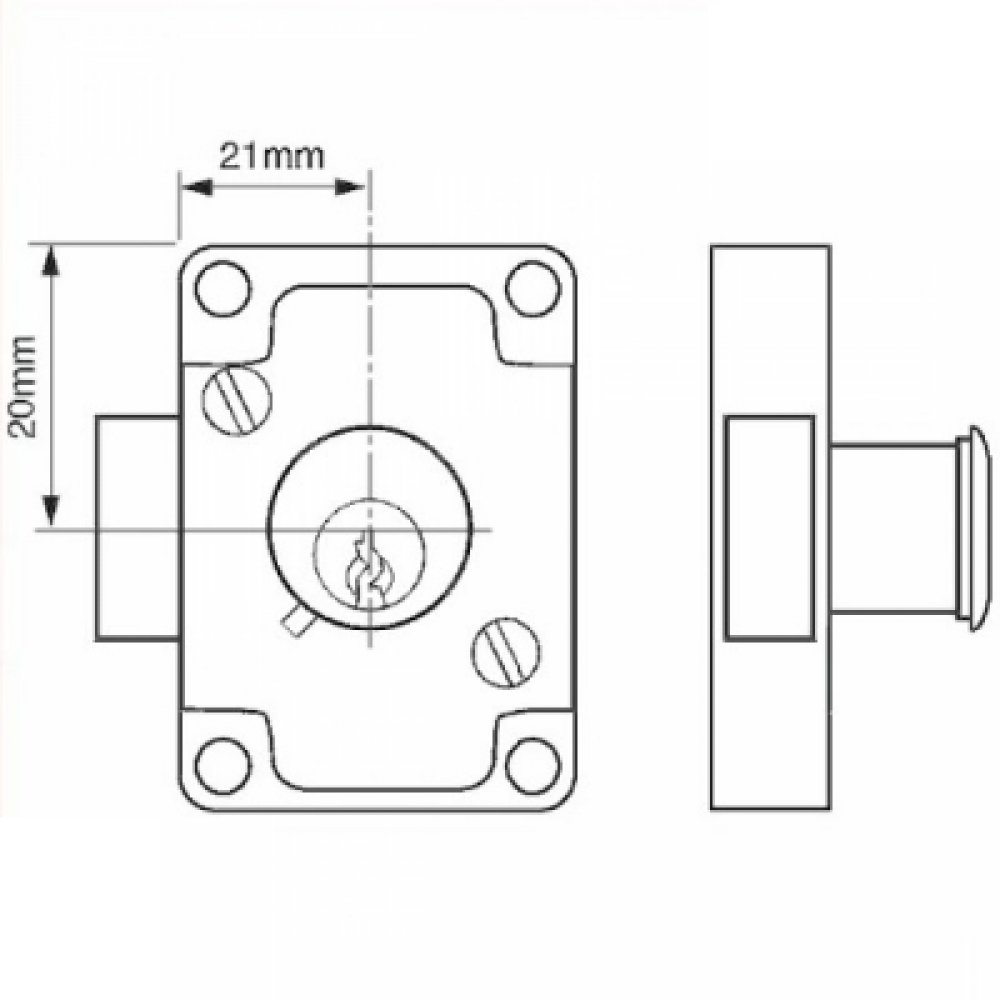 Cylinder Cupboard and Drawer Lock