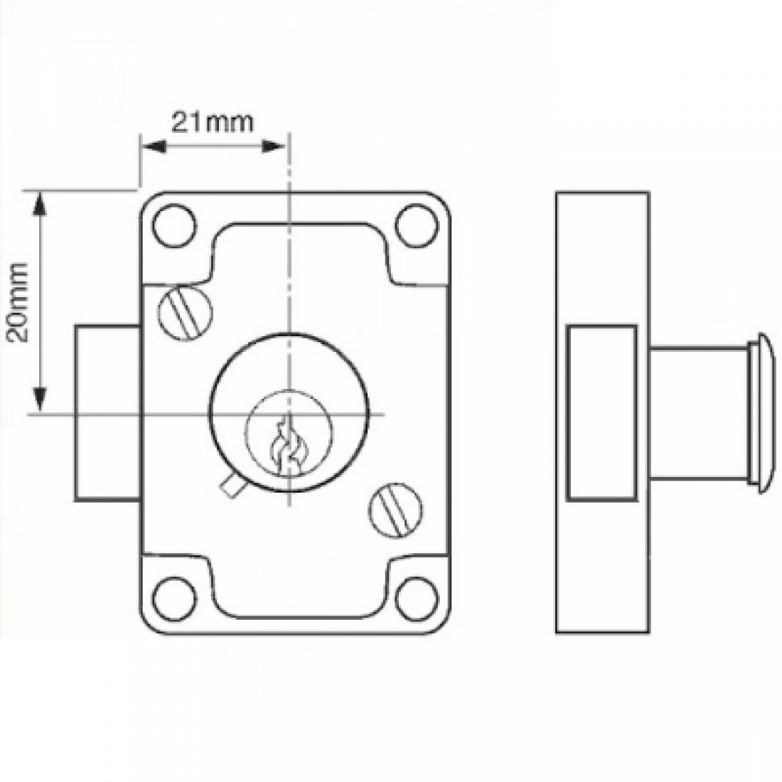 Cylinder Cupboard and Drawer Lock