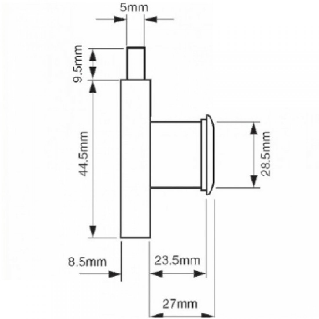 Union 4010 Cylinder Drawer Lock