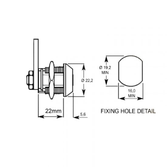 Tubular Key Cam Lock