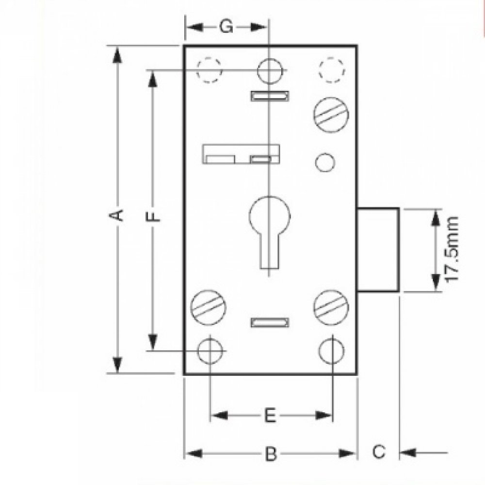 Union 4146 Lever Cupboard Lock