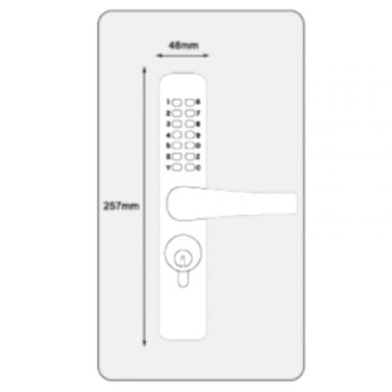 Codelock CL0460 Narrow Style Lock For Ali Doors