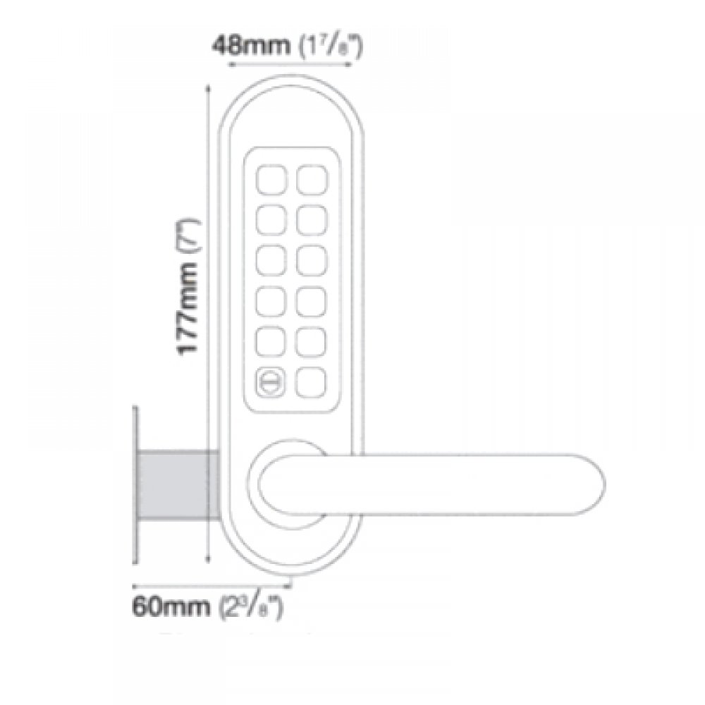 Codelocks CL510 Back To Back Digital Lock