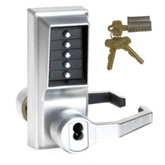 Kaba L1021 Digital Lock Lever Handle External Key Override