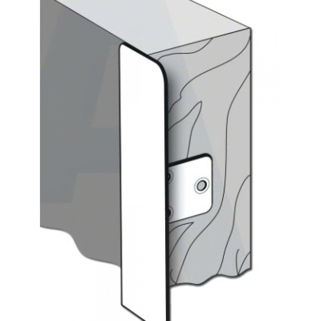 Full Height Edge Fix Anti-Thrust Lock Guard Plate
