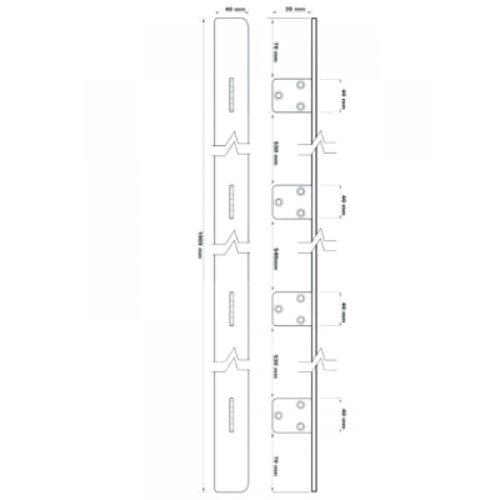 Full Height Edge Fix Anti-Thrust Lock Guard Plate
