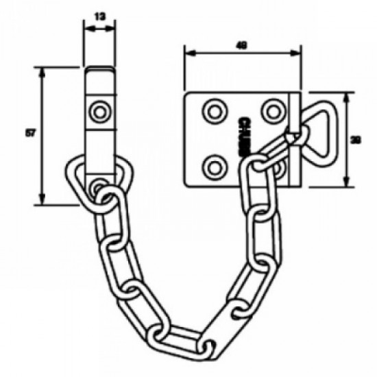 Yale WS6 Security Door Chain
