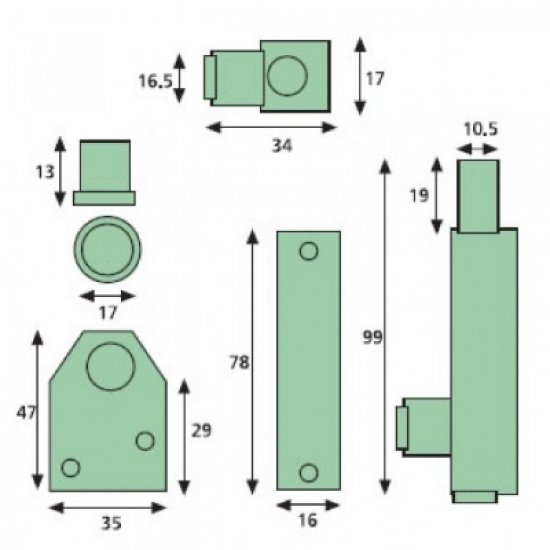 Era Cut Key Universal Pressbolt
