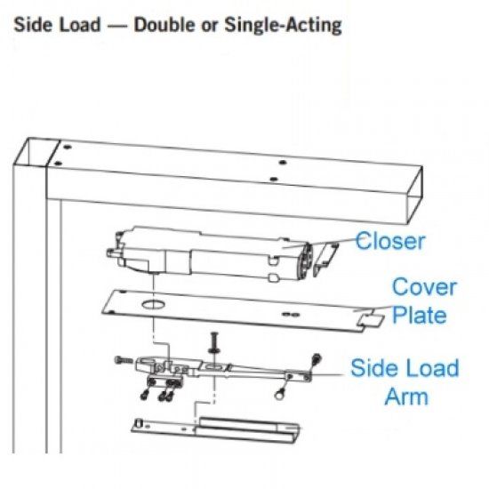 Medium Duty Transom Door Closer C/W Pivot & Arm Medium Duty Transom Door Closer C/W Pivot & Arm