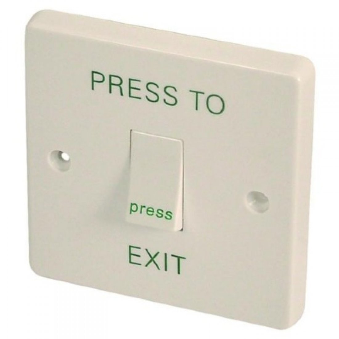 White Momentary 1 Gang Exit Button