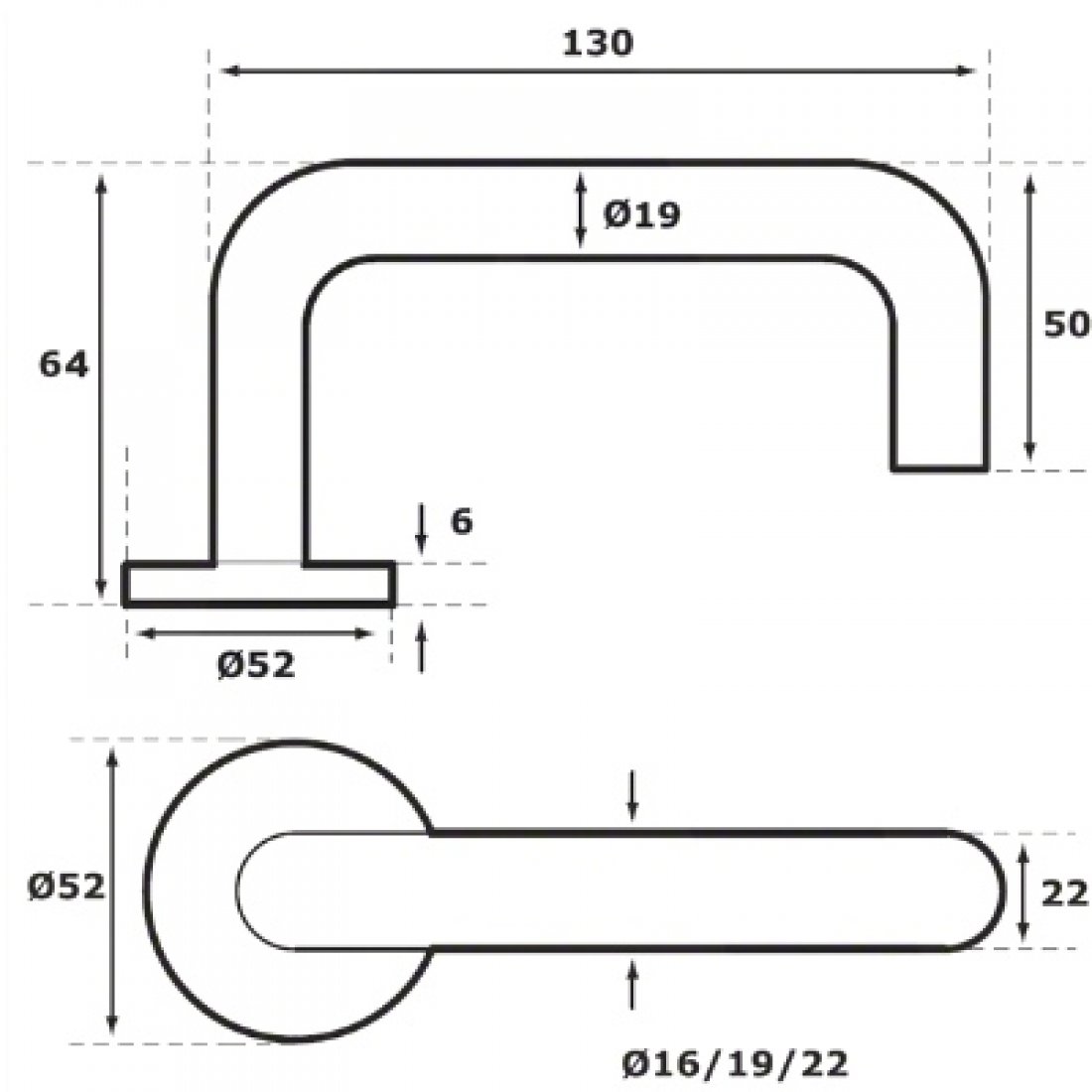 Abloy Futura Lever Handle Set