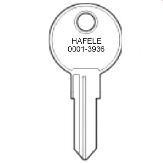 Hafele 0001-3936 Series Cabinet Keys