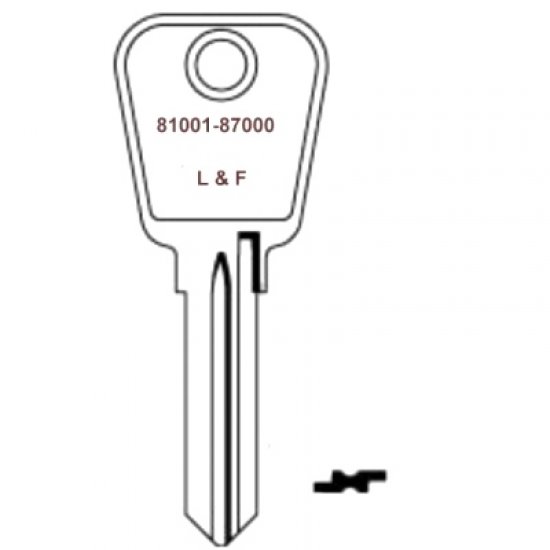 Lowe and Fletcher 81001 to 87000 Cabinet Keys