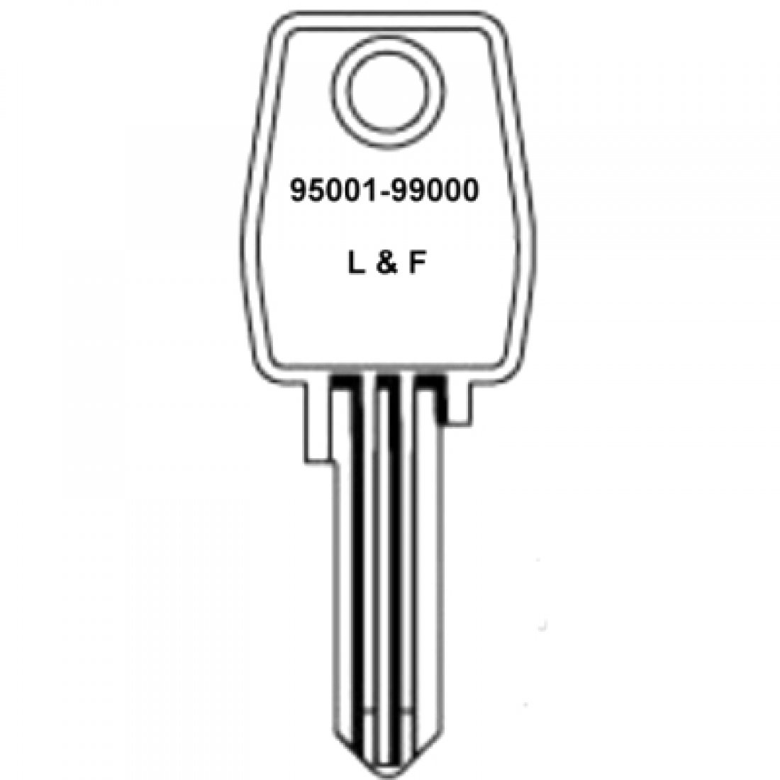 Lowe and Fletcher 95001 to 99000 Cabinet Keys