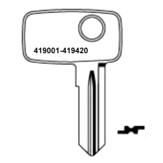 Roller Door Keys 419001 to 419420