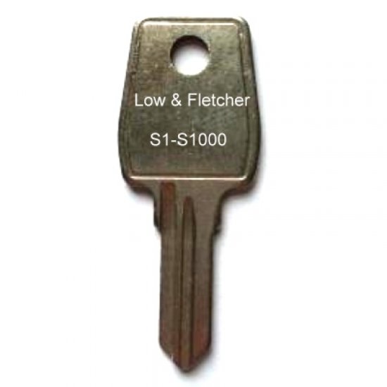 Lowe and Fletcher S1 to S1000 Cabinet Keys